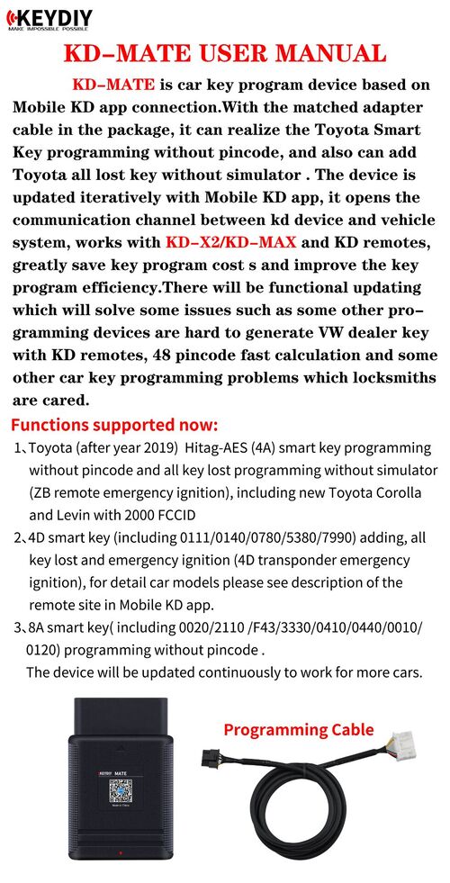 KEYDIY KD MATE Adaptador OBD