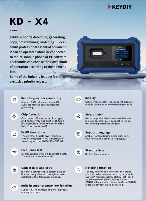 KEYDIY KD-X4 Remote Generateor
