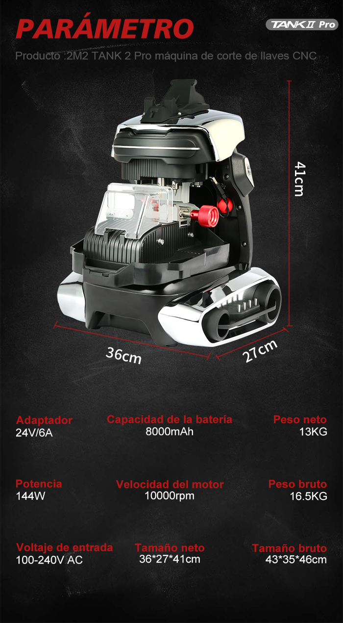 2M2 TANK 2 Pro,CNC Key Cutting Machine,Add House Keys Mul-T-lock ...